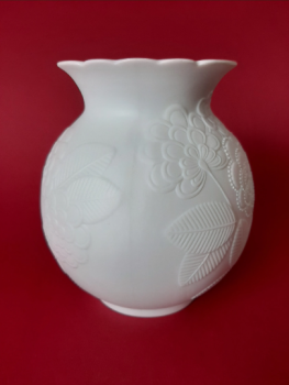 AK Kaiser Vase weiß Biskuit Porzellan M.Frey |Nice Deko