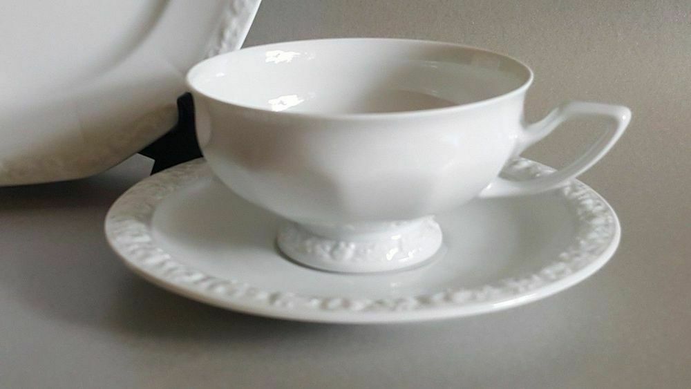 Rosenthal Classic Rose Maria Weiß Teegedeck - 3teilig |Nice Deko